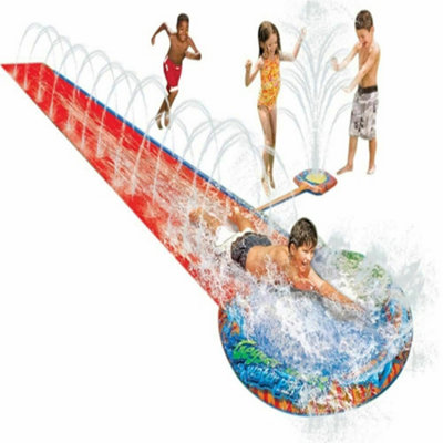 Childrens Kids Soak N Splash 16' Aqua Garden Water Slide Spray Sprinker ...