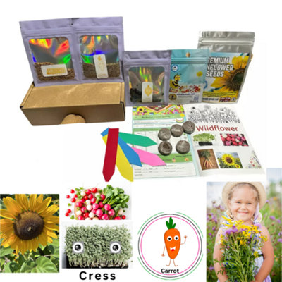 Childrens Kids Vegetable and flowers Garden Kit