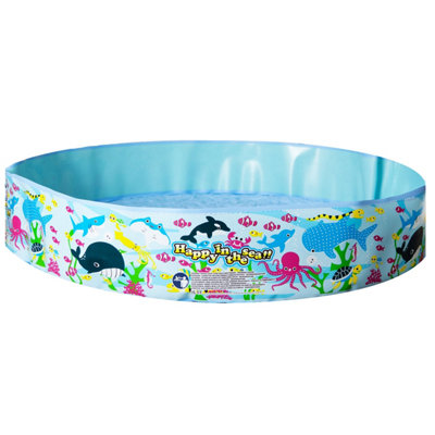 Childrens Paddling Pool 4ft, Rigid No Inflation 4ft x 25cm