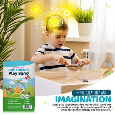 Childrens Play Sand for Soft Play Kids Non Toxic Play Sand, Sand Bags ...