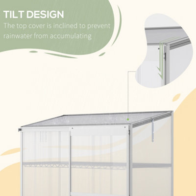 Chilli 3 Tier Greenhouse Garden Outdoor Cold Frame Plant Flower Growth ...
