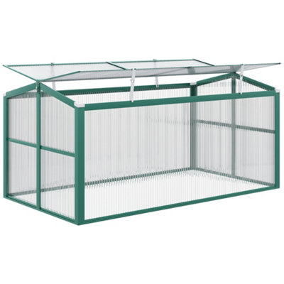 Chilli Aluminium Polycarbonate Greenhouse Cold Frame Grow House ...