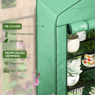 Chilli Four-Tier Mini Greenhouse, with Reinforced Plastic Cover