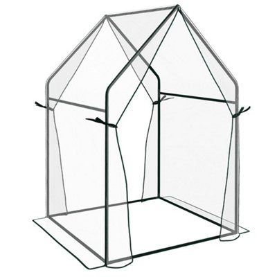 Chilli Mini Greenhouse, Garden Tomato Growhouse with 2 Zipped Doors ...