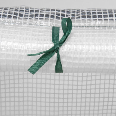 Chilli Mini Small Greenhouse with Steel Frame & PE Cover & Zipped ...