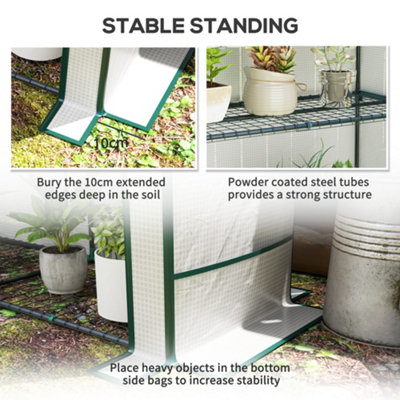 CHILLI THREE-TIER MINI GREENHOUSE - WHITE