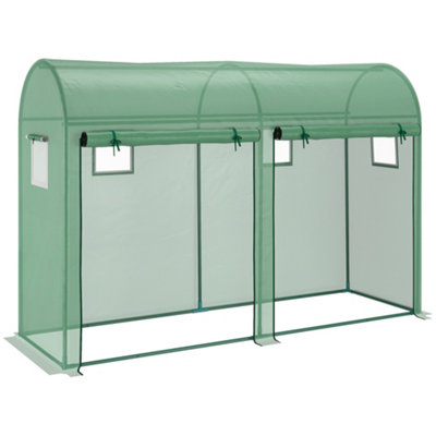 Chilli Walk-in Greenhouse, Tomato Greenhouse with Double Doors & 4 ...