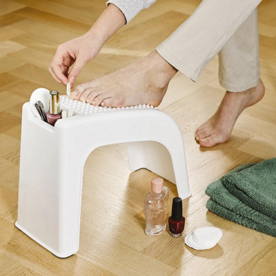 Chiropody & Pedicure Stool with Anti-Slip Bumps & Tool Compartment ...