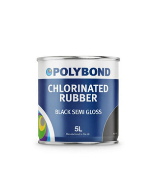 Chlorinated Rubber Chemical-Resistant Coating - Semi Gloss Black 20 Litre
