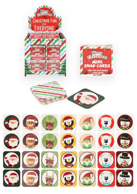 Christmas 28 Pieces Mini Snap Cards