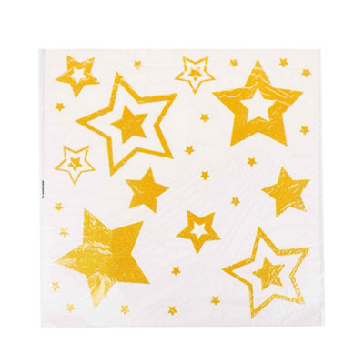 Christmas 4 Pack Glitter Window Stickers Gold & Silver