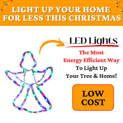 Christmas Angel LED Hanging Rope Light