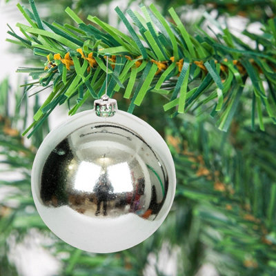 Christmas Baubles Shatterproof Turquoise, xmas Tree Decorations ...