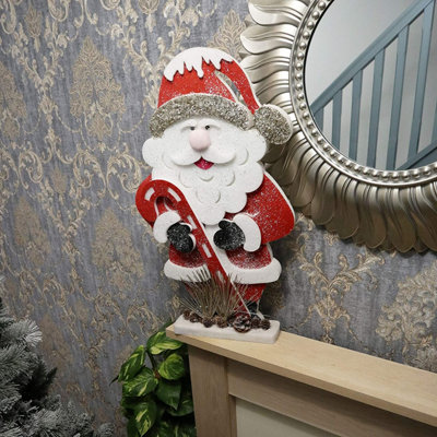 Christmas Decoration 72cm Red Santa Christmas Tabletop Figures Window ...