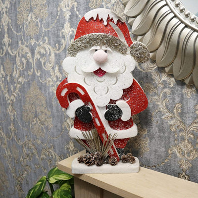 Christmas Decoration 72cm Red Santa Christmas Tabletop Figures Window ...