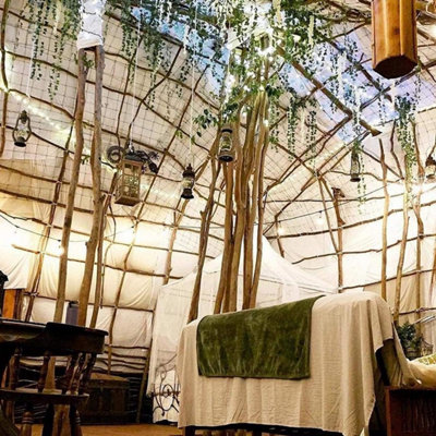 Christmas Decoration Curtain Lights String Xmas Party Window Plug in 12 ...