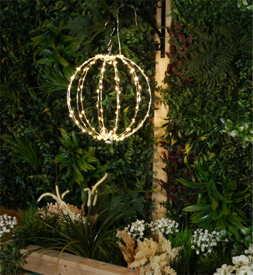 Christmas Festive Outdoor 140 Led Copper Sphere With Timer Power Supply ...