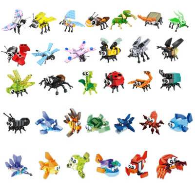 Christmas Gift Blind Box Animal Building Blocks