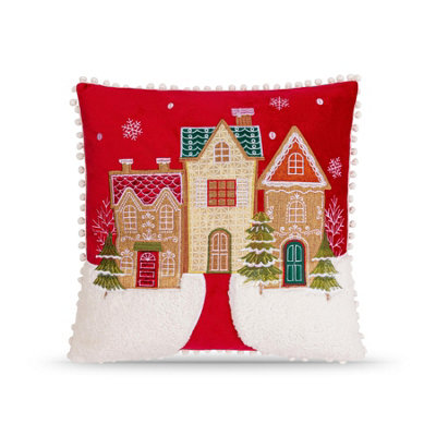 Christmas Gingerbread House Cushion