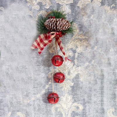 Christmas hanging decoration 27 CM Red rusty bells