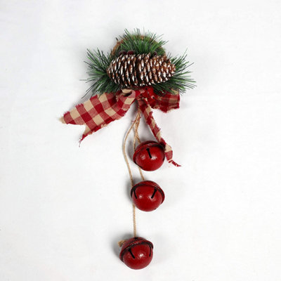 Christmas hanging decoration 27 CM Red rusty bells