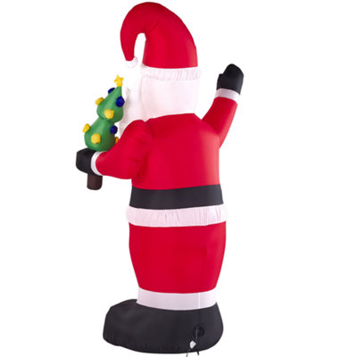 Christmas Inflatable LED Santa Claus 225 cm Red IVALO