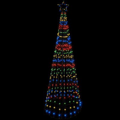 Christmas Multicolour Maypole Tree LED Light Pyramid Outdoor Decoration ...