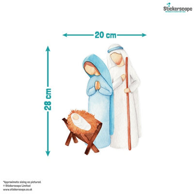Christmas Nativity Window Stickers Pack