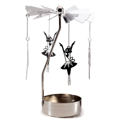 Christmas Nutcracker Rotating Carousel Spinning Tea Light Candle Holder ...