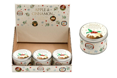Christmas Pudding Candle in Ti