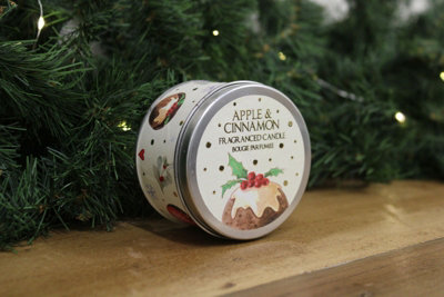 Christmas Pudding Candle in Ti