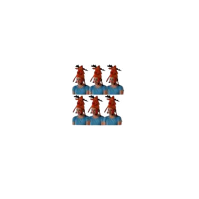Christmas Reindeer Animal Hat Pack of 6