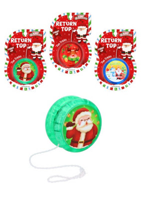 Christmas Return Tops (5.4cm) - Christmas Activity Stocking Filler Ideas