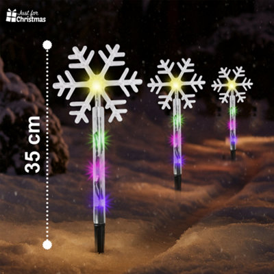 snowflake path led lights