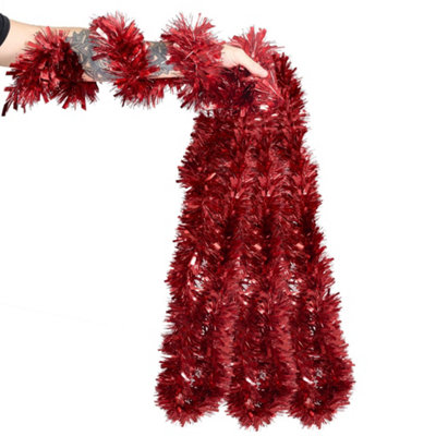 Christmas Tinsel Thick Gold - 2M - Pack of 5