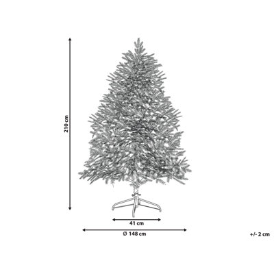 Christmas Tree 210 cm White BRISCO | DIY at B&Q