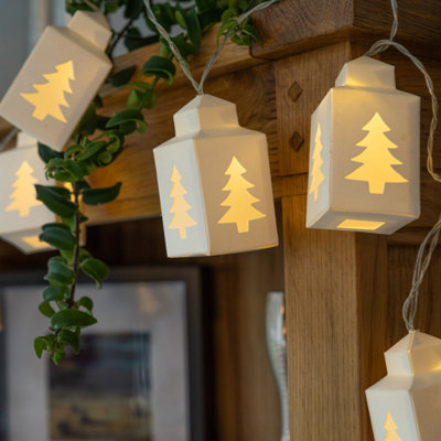 Christmas Tree Lantern Paper String Lights | DIY at B&Q