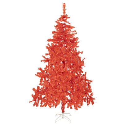 Christmas Tree Red Artificial Fir - 7FT