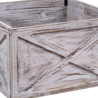 Christmas Tree Skirt Foldable Wooden Box Tree Stand Base Cover for Tree ...