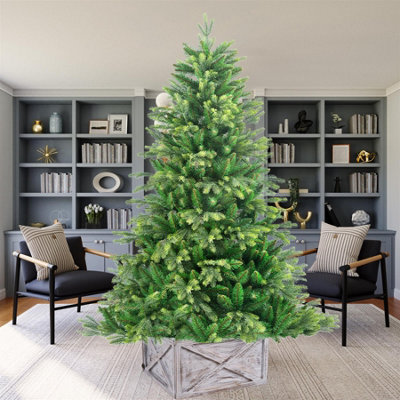 Christmas Tree Skirt Foldable Wooden Box Tree Stand Base Cover for Tree ...