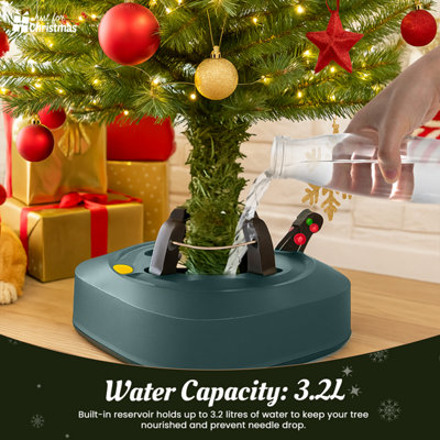 Christmas Tree Stand for Real Trees Pedal Operated Large Christmas Tree ...