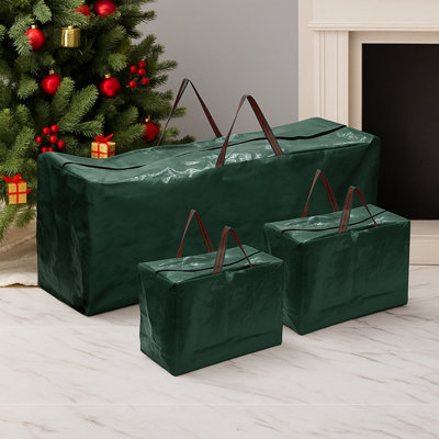 Christmas Tree Storage Bags Set of 3 Includes 1 Tree Bag 2 Garland Bags ...