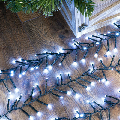 Christmas Tree World 960 Multi function LED Cluster Lights - Bright White