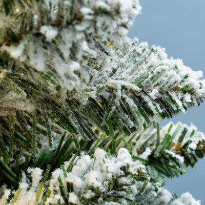 Christmas Tree World The Pre-lit 6ft/180cm Snowy Pencil Tree
