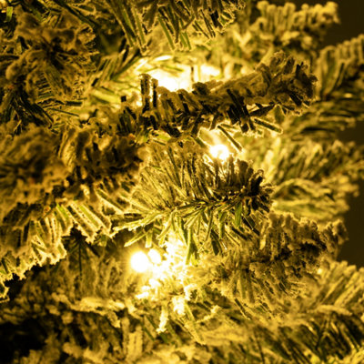 Christmas Tree World The Pre-lit 6ft/180cm Snowy Pencil Tree