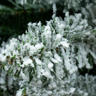 Christmas Tree World The Pre-lit 6ft/180cm Snowy Pencil Tree