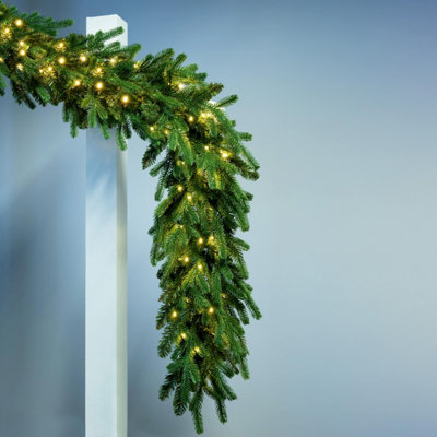 Christmas Tree World The Pre-lit Connectable 270cm Ultra Mountain Pine ...