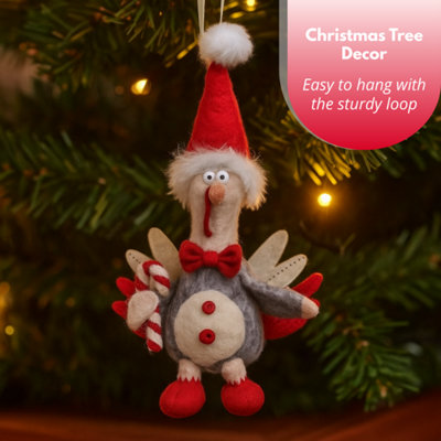 Christmas Turkey Hanging Tree Bauble