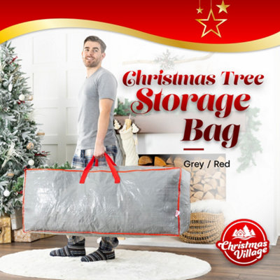 CHRISTMAS VILLAGE Christmas Tree Storage Bag Fits 7 FT. Tall Christmas Trees Durable Reinforced Carry Handles