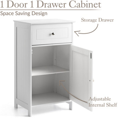Christow Bathroom Storage Cabinet with Drawer and Single Door